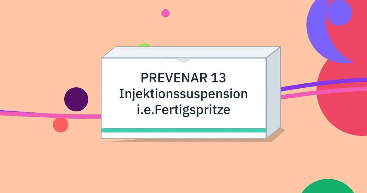 Symbolbild: Packung mit der Aufschrift PREVENAR 13 Injektionssuspension i.e.Fertigspritze (PZN 19683177) – Verfügbarkeit und Bezug in Apotheken in Frankfurt am Main