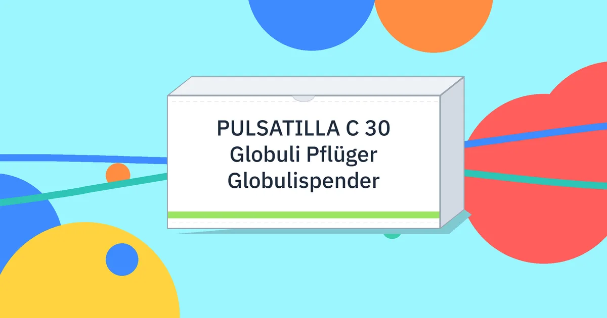 Symbolbild: Packung mit der Aufschrift PULSATILLA C 30 Globuli Pflüger Globulispender (PZN 20289037) – Verfügbarkeit und Bezug in Apotheken in Frankfurt am Main
