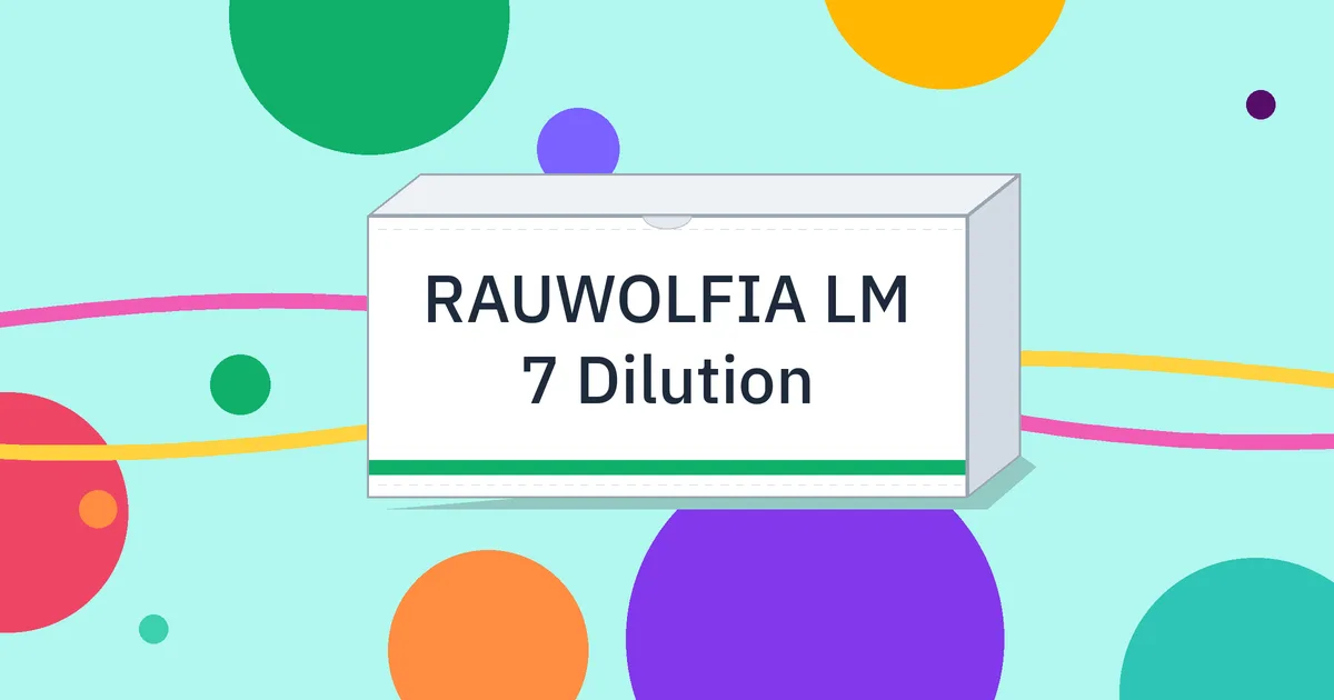 Symbolbild: Packung mit der Aufschrift RAUWOLFIA LM 7 Dilution (PZN 13046570) – Verfügbarkeit und Bezug in Apotheken in Frankfurt am Main