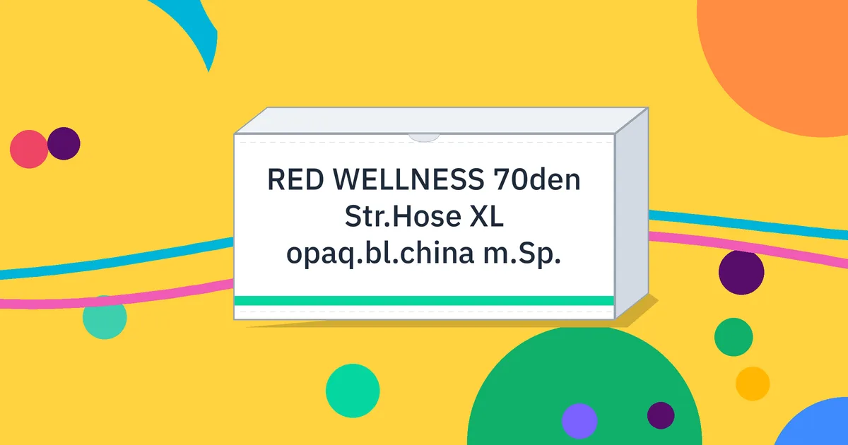 Symbolbild: Packung mit der Aufschrift RED WELLNESS 70den Str.Hose XL opaq.bl.china m.Sp. (PZN 16176882) – Verfügbarkeit und Bezug in Apotheken in Frankfurt am Main