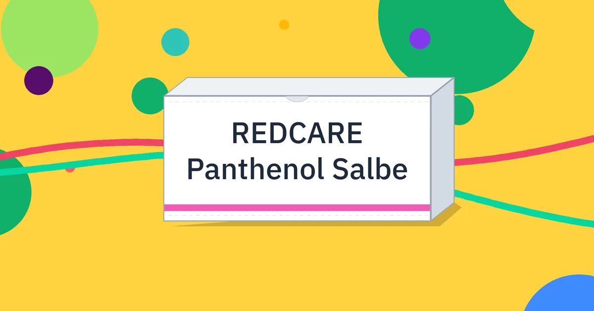 Symbolbild: Packung mit der Aufschrift REDCARE Panthenol Salbe (PZN 20175954) – Verfügbarkeit und Bezug in Apotheken in Frankfurt am Main