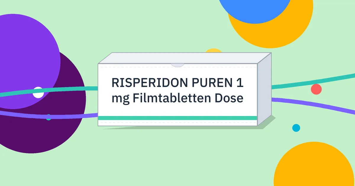 Symbolbild: Packung mit der Aufschrift RISPERIDON PUREN 1 mg Filmtabletten Dose (PZN 11358093) – Verfügbarkeit und Bezug in Apotheken in Frankfurt am Main