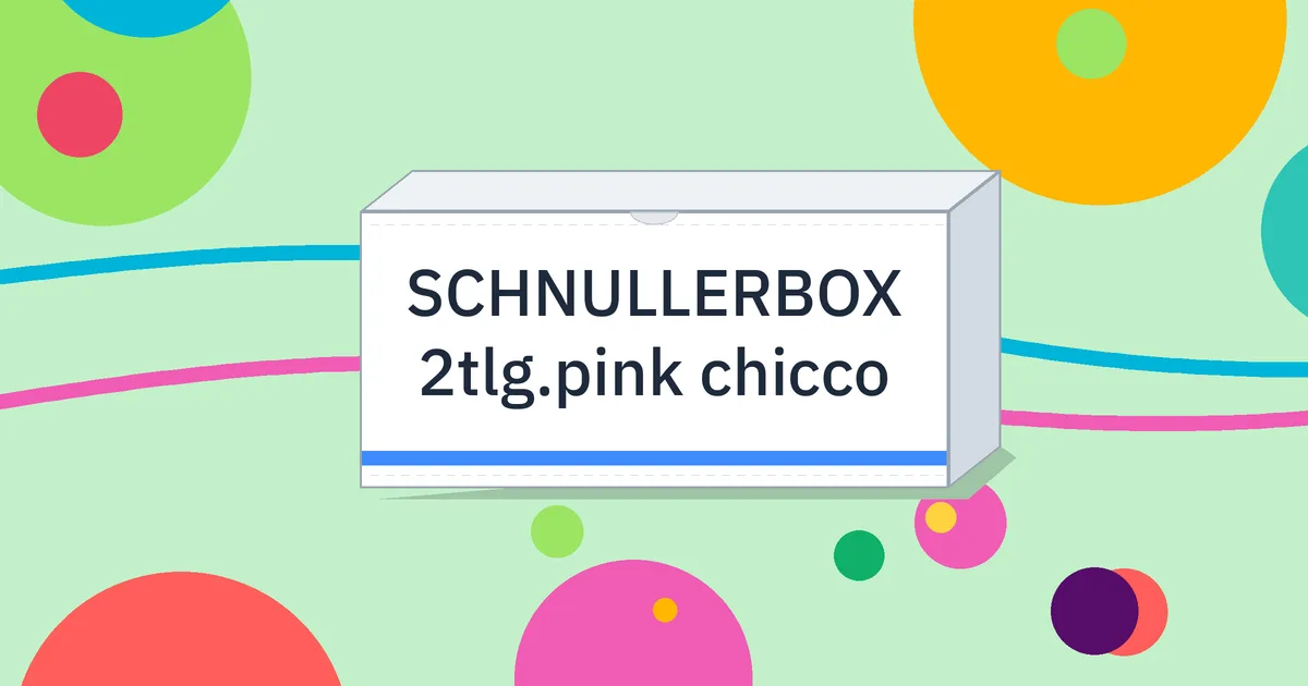 Symbolbild: Packung mit der Aufschrift SCHNULLERBOX 2tlg.pink chicco (PZN 15657697) – Verfügbarkeit und Bezug in Apotheken in Frankfurt am Main