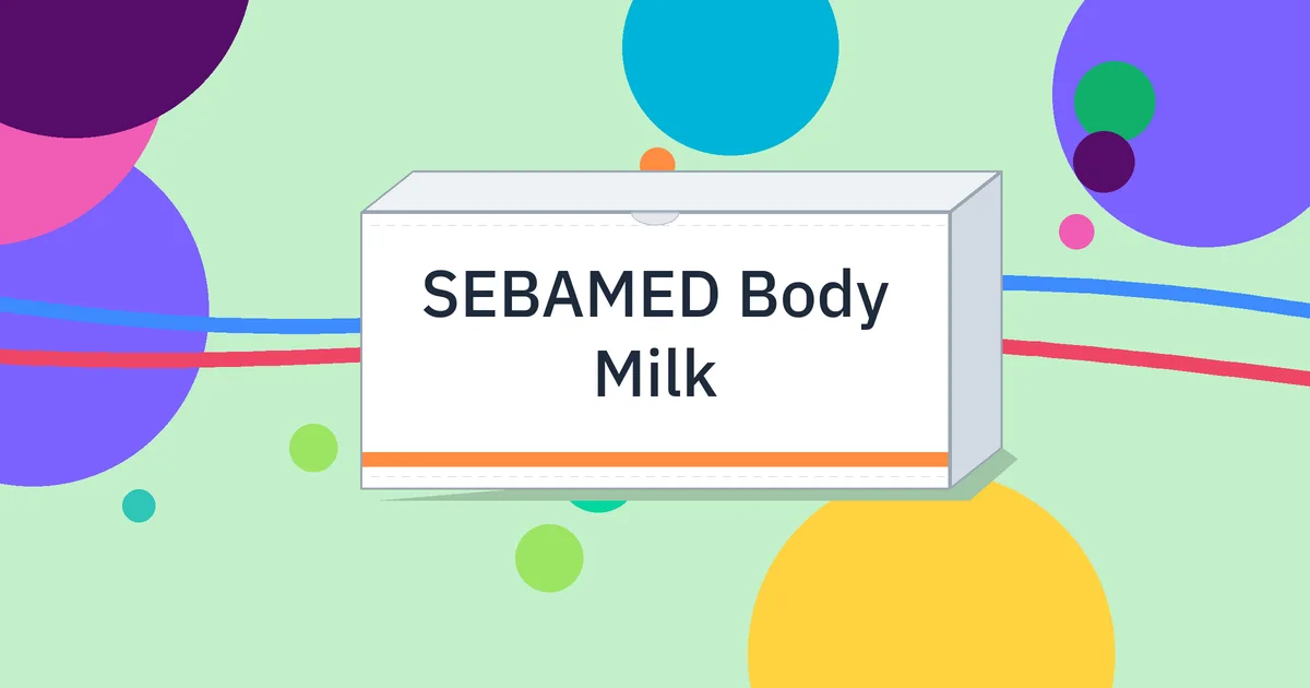 Symbolbild: Packung mit der Aufschrift SEBAMED Body Milk (PZN 08672673) – Verfügbarkeit und Bezug in Apotheken in Frankfurt am Main