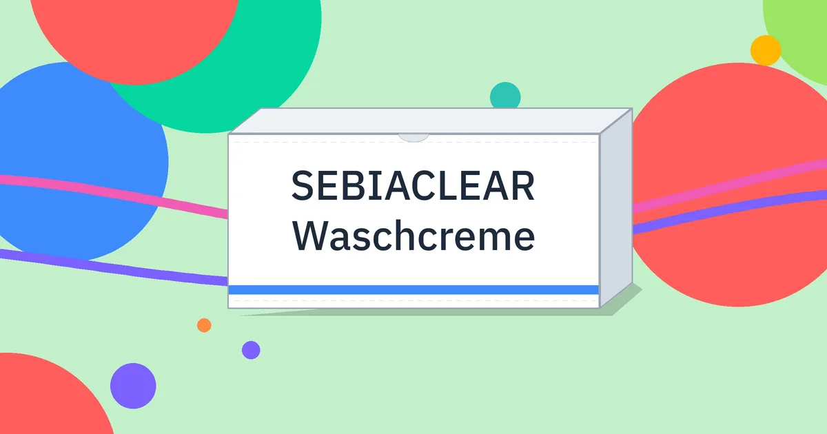 Symbolbild: Packung mit der Aufschrift SEBIACLEAR Waschcreme (PZN 20787746) – Verfügbarkeit und Bezug in Apotheken in Frankfurt am Main