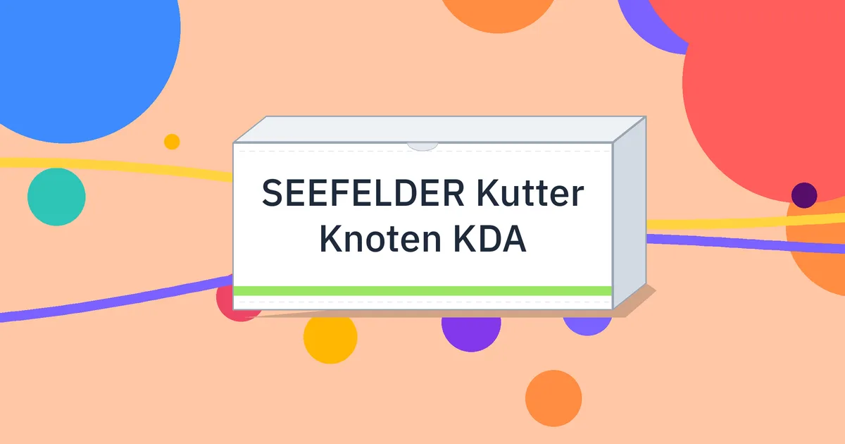 Symbolbild: Packung mit der Aufschrift SEEFELDER Kutter Knoten KDA (PZN 11484604) – Verfügbarkeit und Bezug in Apotheken in Frankfurt am Main