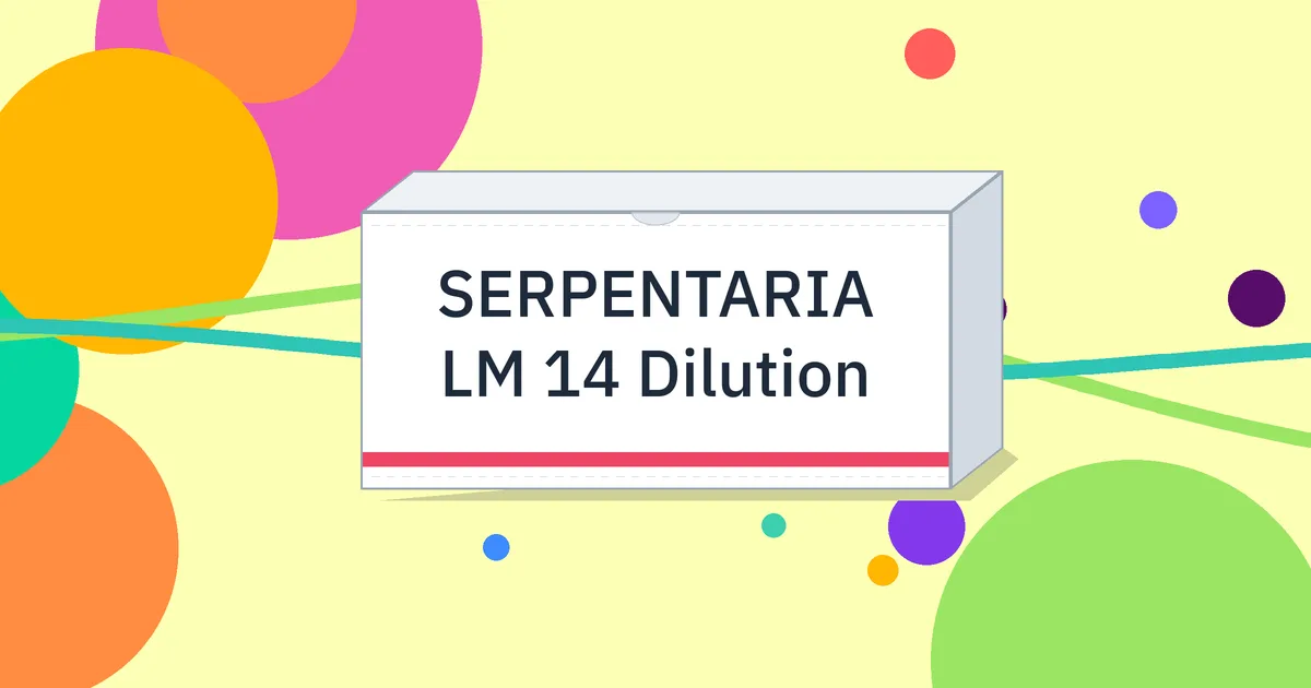 Symbolbild: Packung mit der Aufschrift SERPENTARIA LM 14 Dilution (PZN 13676242) – Verfügbarkeit und Bezug in Apotheken in Frankfurt am Main