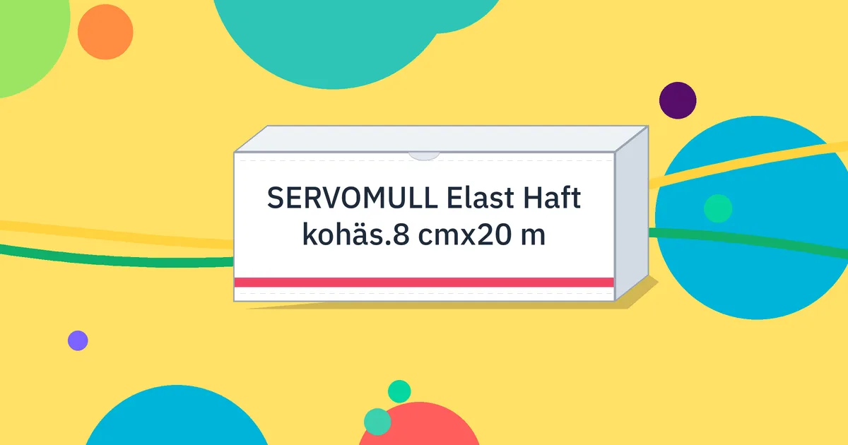 Symbolbild: Packung mit der Aufschrift SERVOMULL Elast Haft kohäs.8 cmx20 m (PZN 03413412) – Verfügbarkeit und Bezug in Apotheken in Frankfurt am Main