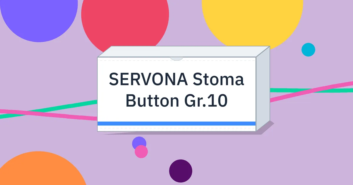 Symbolbild: Packung mit der Aufschrift SERVONA Stoma Button Gr.10 (PZN 04054323) – Verfügbarkeit und Bezug in Apotheken in Frankfurt am Main