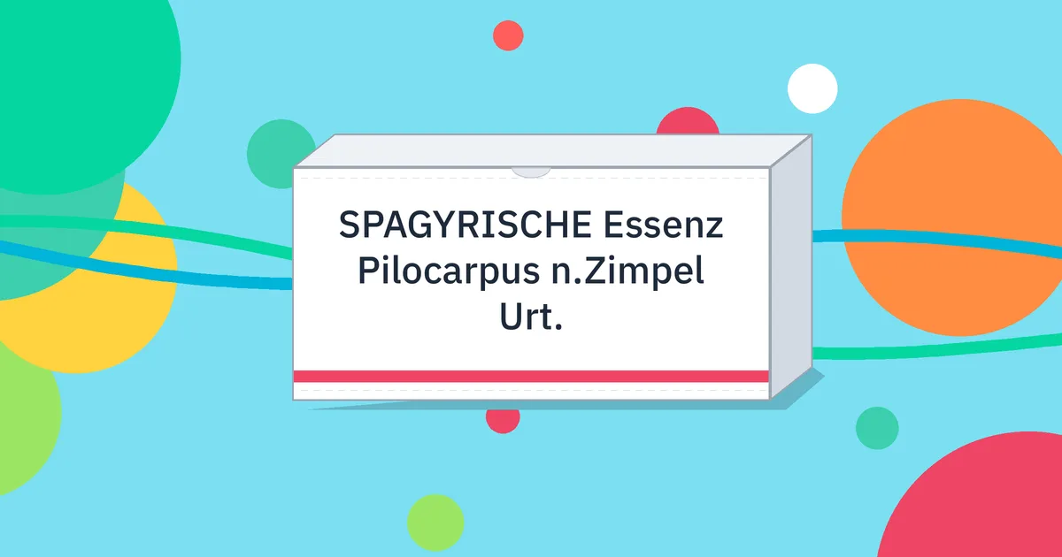 Symbolbild: Packung mit der Aufschrift SPAGYRISCHE Essenz Pilocarpus n.Zimpel Urt. (PZN 02162267) – Verfügbarkeit und Bezug in Apotheken in Frankfurt am Main