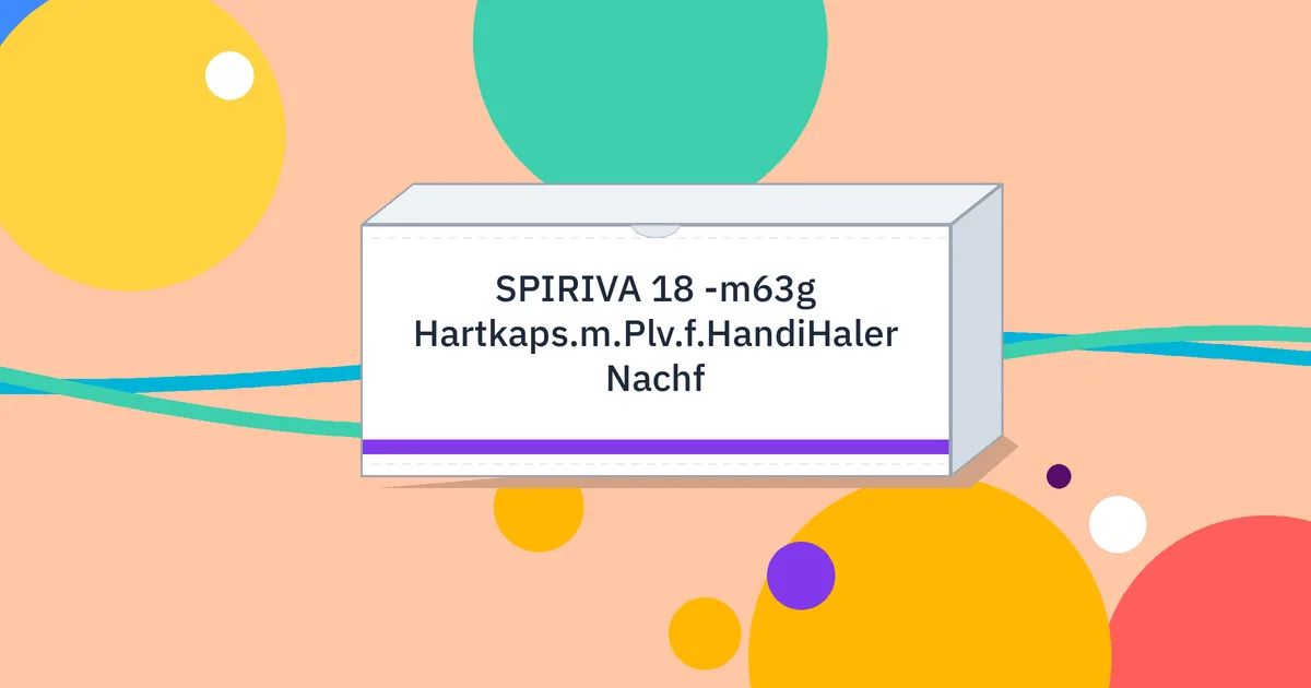 Symbolbild: Packung mit der Aufschrift SPIRIVA 18 -m63g Hartkaps.m.Plv.f.HandiHaler Nachf (PZN 10947580) – Verfügbarkeit und Bezug in Apotheken in Frankfurt am Main