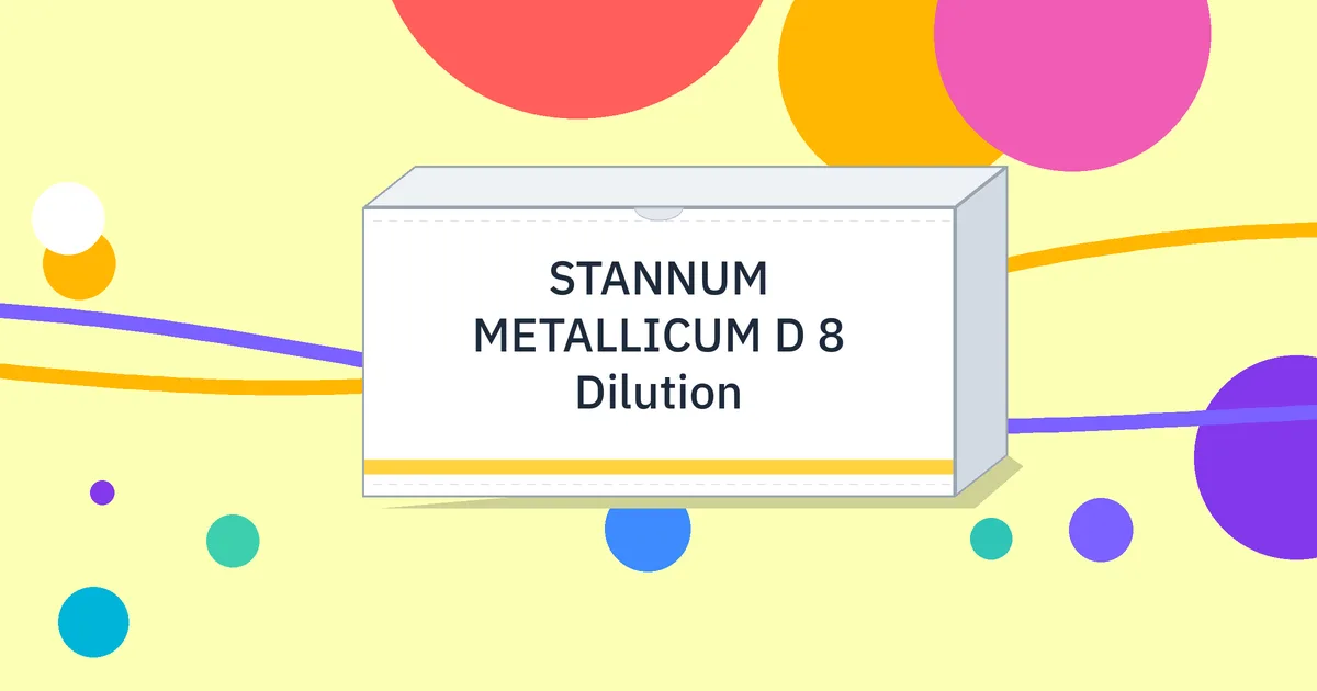 Symbolbild: Packung mit der Aufschrift STANNUM METALLICUM D 8 Dilution (PZN 02123391) – Verfügbarkeit und Bezug in Apotheken in Frankfurt am Main