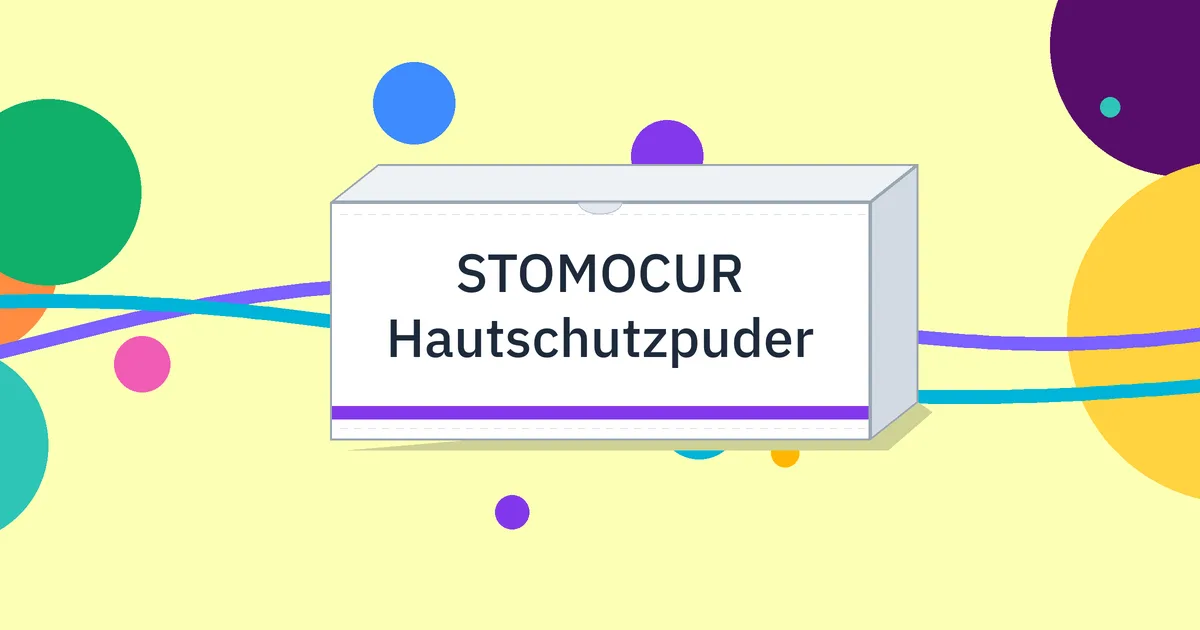 Symbolbild: Packung mit der Aufschrift STOMOCUR Hautschutzpuder (PZN 04572710) – Verfügbarkeit und Bezug in Apotheken in Frankfurt am Main