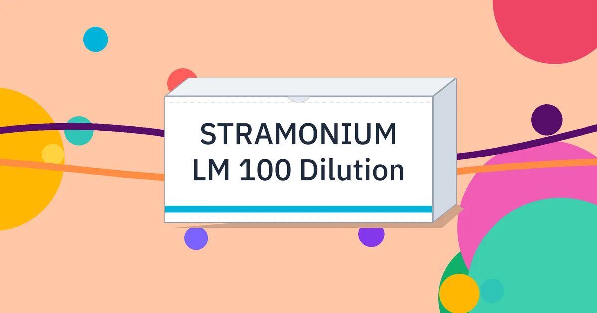 Symbolbild: Packung mit der Aufschrift STRAMONIUM LM 100 Dilution (PZN 13202082) – Verfügbarkeit und Bezug in Apotheken in Frankfurt am Main