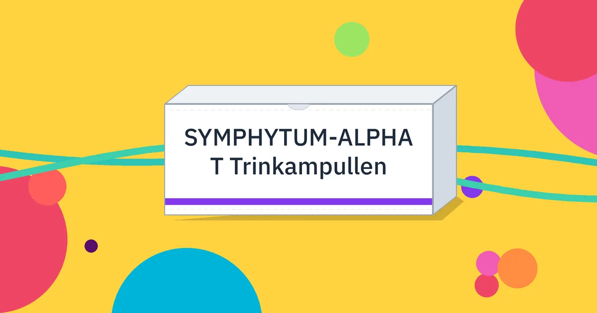Symbolbild: Packung mit der Aufschrift SYMPHYTUM-ALPHA T Trinkampullen (PZN 10222262) – Verfügbarkeit und Bezug in Apotheken in Frankfurt am Main