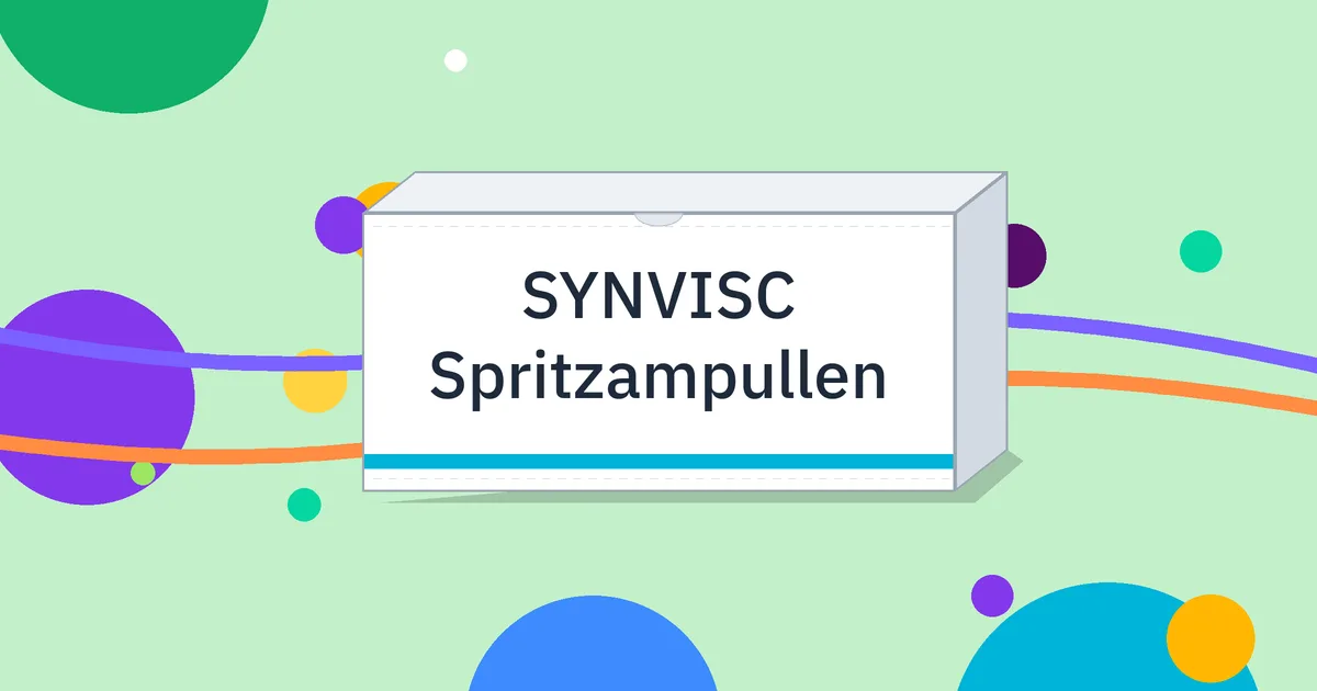 Symbolbild: Packung mit der Aufschrift SYNVISC Spritzampullen (PZN 02881335) – Verfügbarkeit und Bezug in Apotheken in Frankfurt am Main