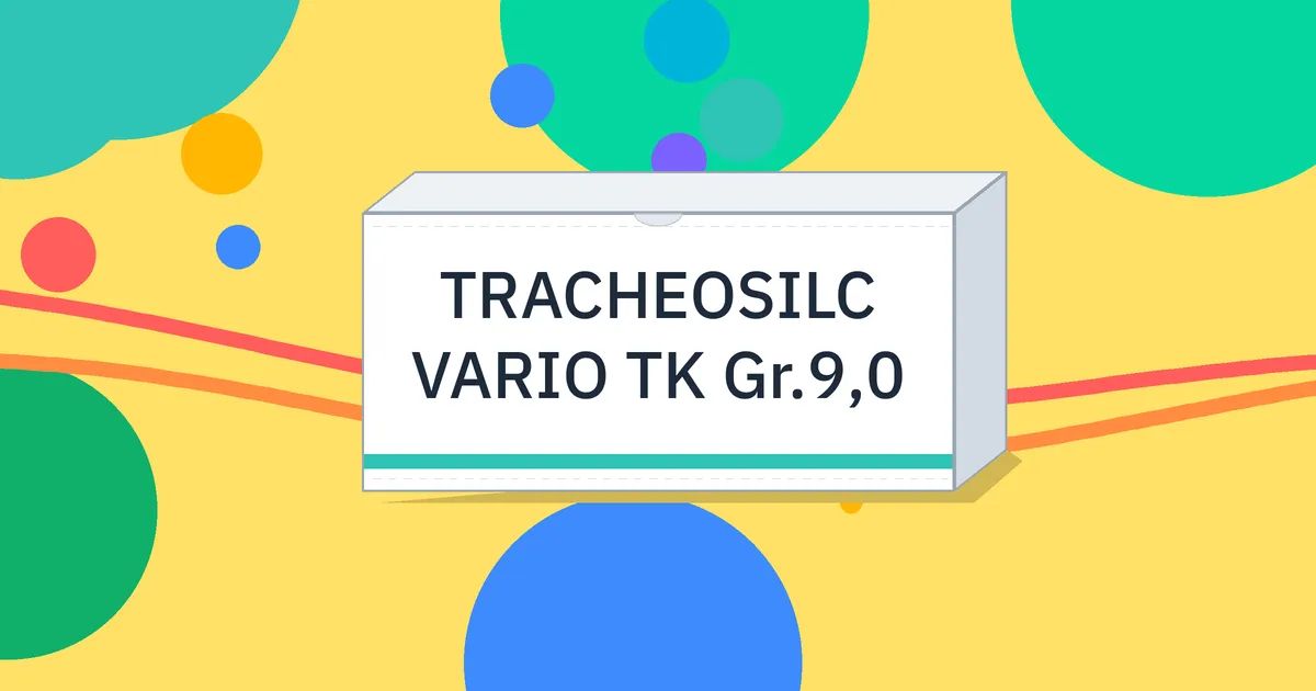 Symbolbild: Packung mit der Aufschrift TRACHEOSILC VARIO TK Gr.9,0 (PZN 14348385) – Verfügbarkeit und Bezug in Apotheken in Frankfurt am Main