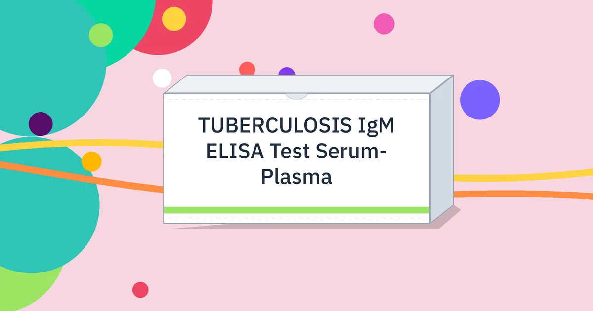 Symbolbild: Packung mit der Aufschrift TUBERCULOSIS IgM ELISA Test Serum-Plasma (PZN 17613043) – Verfügbarkeit und Bezug in Apotheken in Frankfurt am Main