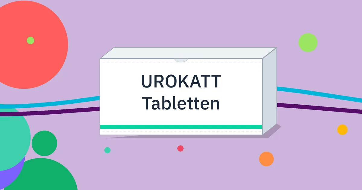 Symbolbild: Packung mit der Aufschrift UROKATT Tabletten (PZN 01987623) – Verfügbarkeit und Bezug in Apotheken in Frankfurt am Main