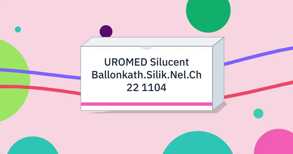 Symbolbild: Packung mit der Aufschrift UROMED Silucent Ballonkath.Silik.Nel.Ch 22 1104 (PZN 01411461) – Verfügbarkeit und Bezug in Apotheken in Frankfurt am Main