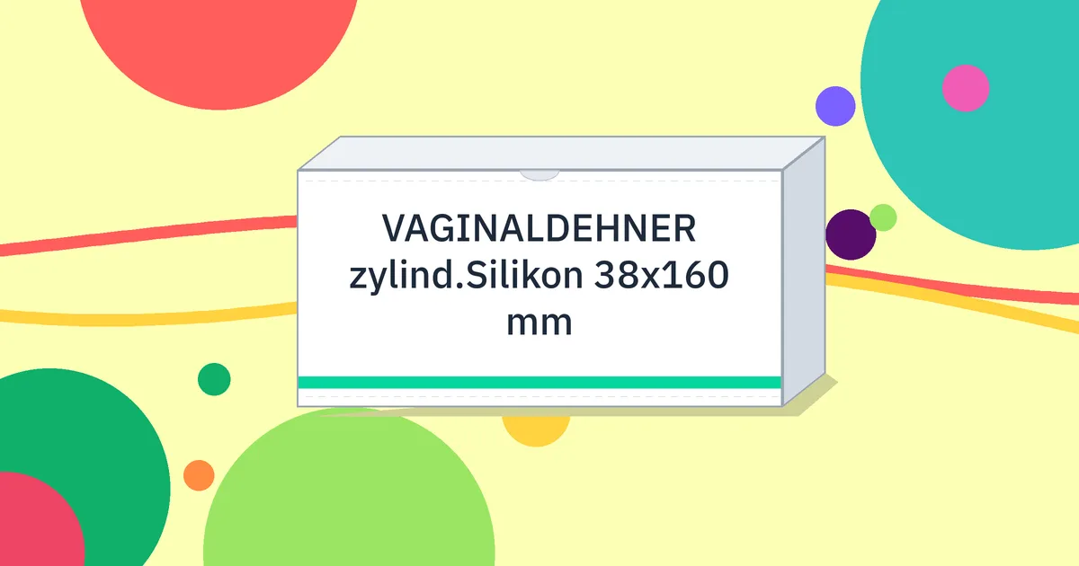 Symbolbild: Packung mit der Aufschrift VAGINALDEHNER zylind.Silikon 38x160 mm (PZN 07324208) – Verfügbarkeit und Bezug in Apotheken in Frankfurt am Main
