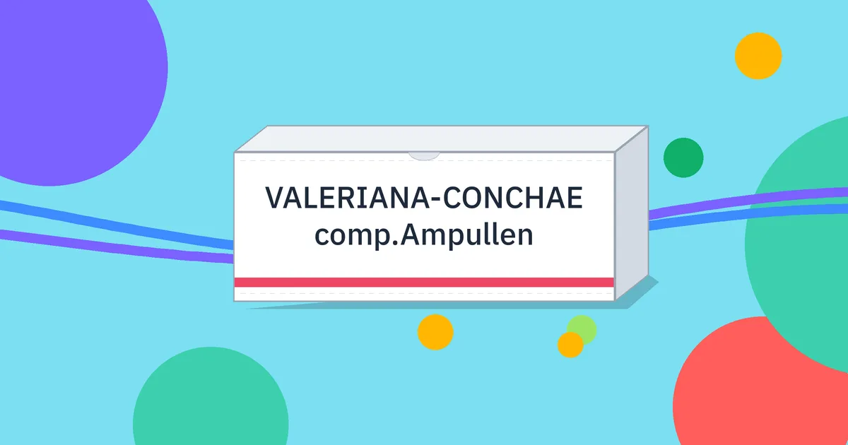 Symbolbild: Packung mit der Aufschrift VALERIANA-CONCHAE comp.Ampullen (PZN 09704866) – Verfügbarkeit und Bezug in Apotheken in Frankfurt am Main