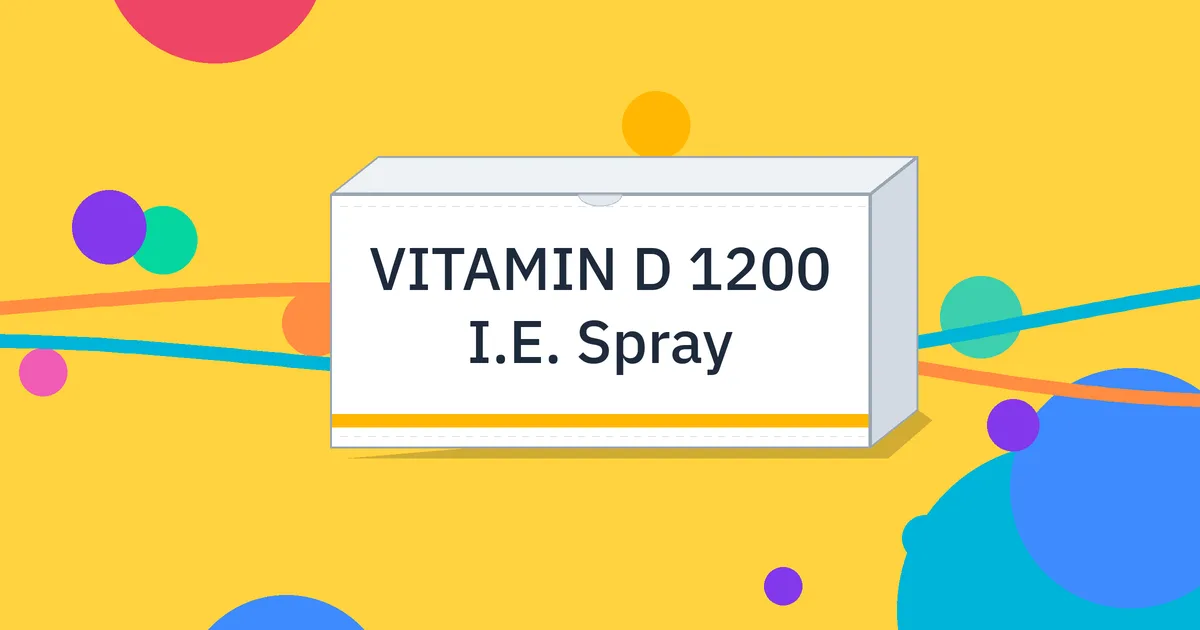 Symbolbild: Packung mit der Aufschrift VITAMIN D 1200 I.E. Spray (PZN 12494869) – Verfügbarkeit und Bezug in Apotheken in Frankfurt am Main