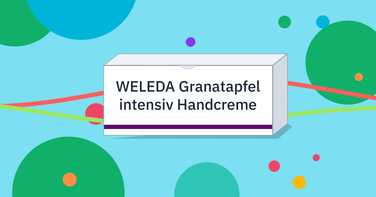 Symbolbild: Packung mit der Aufschrift WELEDA Granatapfel intensiv Handcreme (PZN 16958455) – Verfügbarkeit und Bezug in Apotheken in Frankfurt am Main