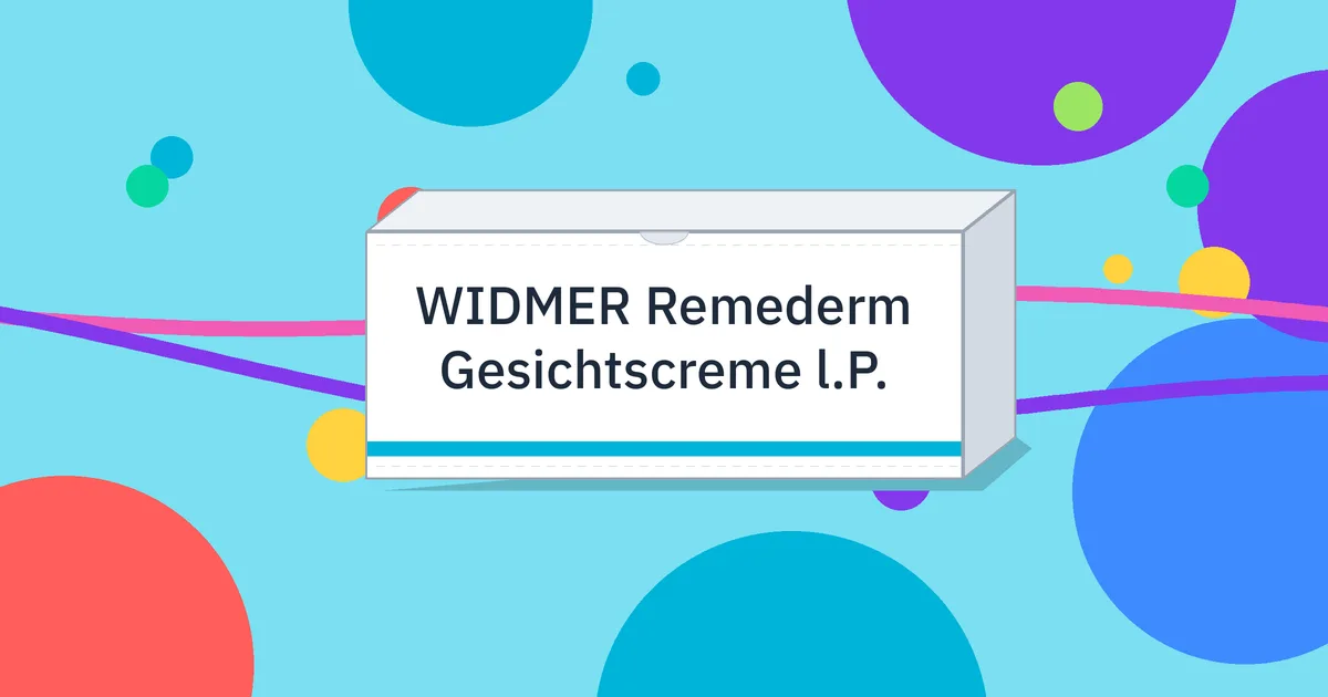 Symbolbild: Packung mit der Aufschrift WIDMER Remederm Gesichtscreme l.P. (PZN 00930288) – Verfügbarkeit und Bezug in Apotheken in Frankfurt am Main