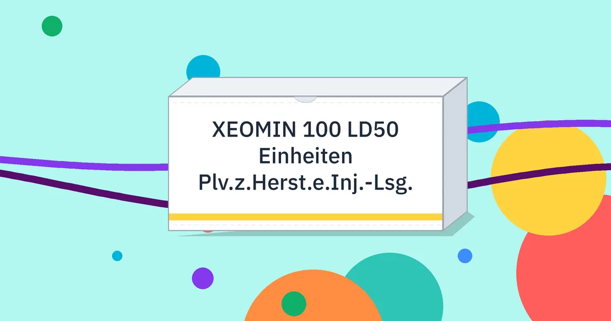 Symbolbild: Packung mit der Aufschrift XEOMIN 100 LD50 Einheiten Plv.z.Herst.e.Inj.-Lsg. (PZN 20641540) – Verfügbarkeit und Bezug in Apotheken in Frankfurt am Main