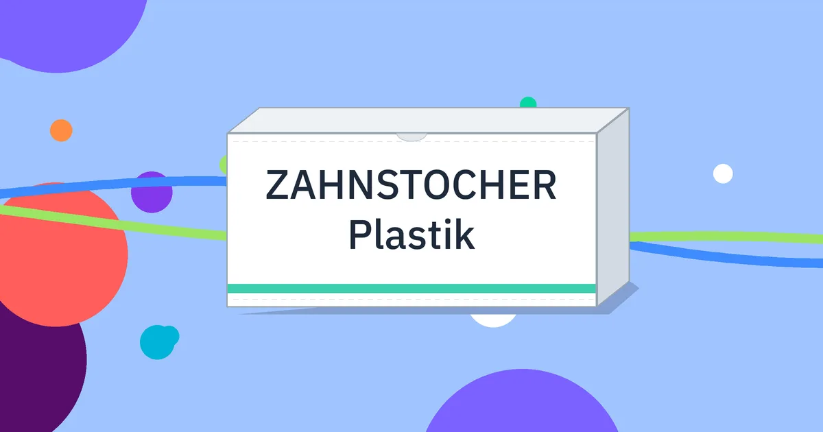 Symbolbild: Packung mit der Aufschrift ZAHNSTOCHER Plastik (PZN 02010132) – Verfügbarkeit und Bezug in Apotheken in Frankfurt am Main