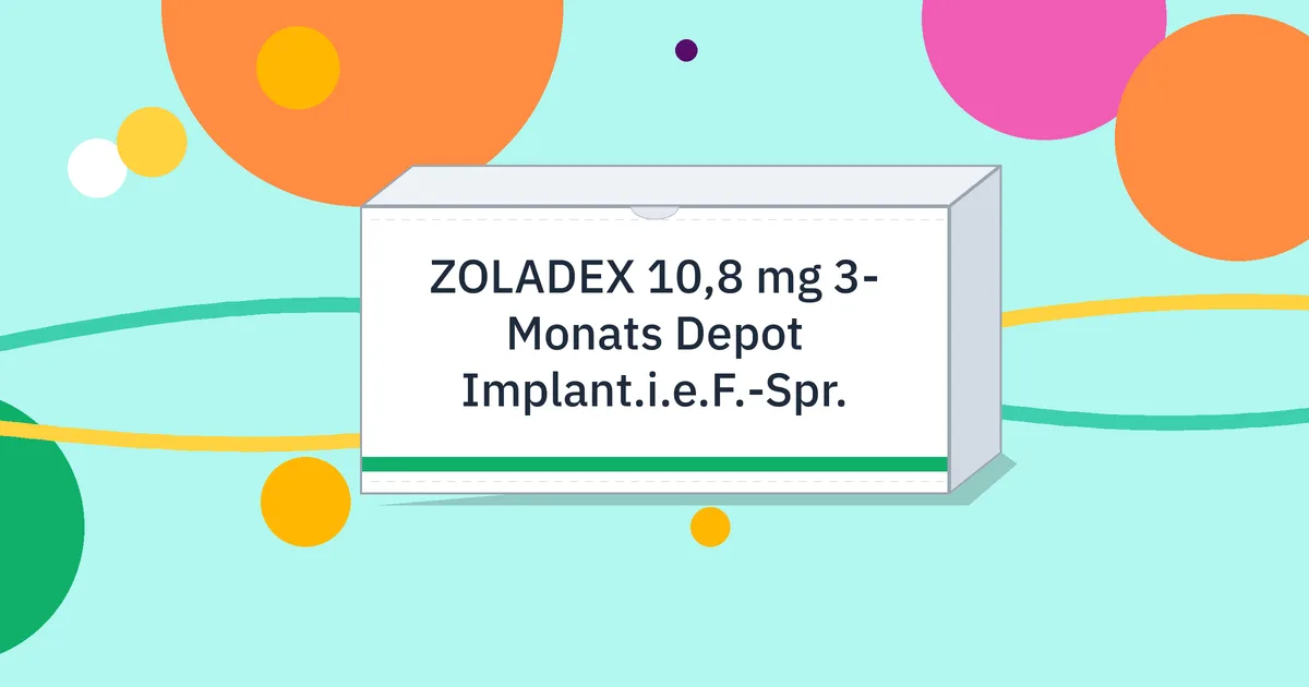 Symbolbild: Packung mit der Aufschrift ZOLADEX 10,8 mg 3-Monats Depot Implant.i.e.F.-Spr. (PZN 19387148) – Verfügbarkeit und Bezug in Apotheken in Frankfurt am Main
