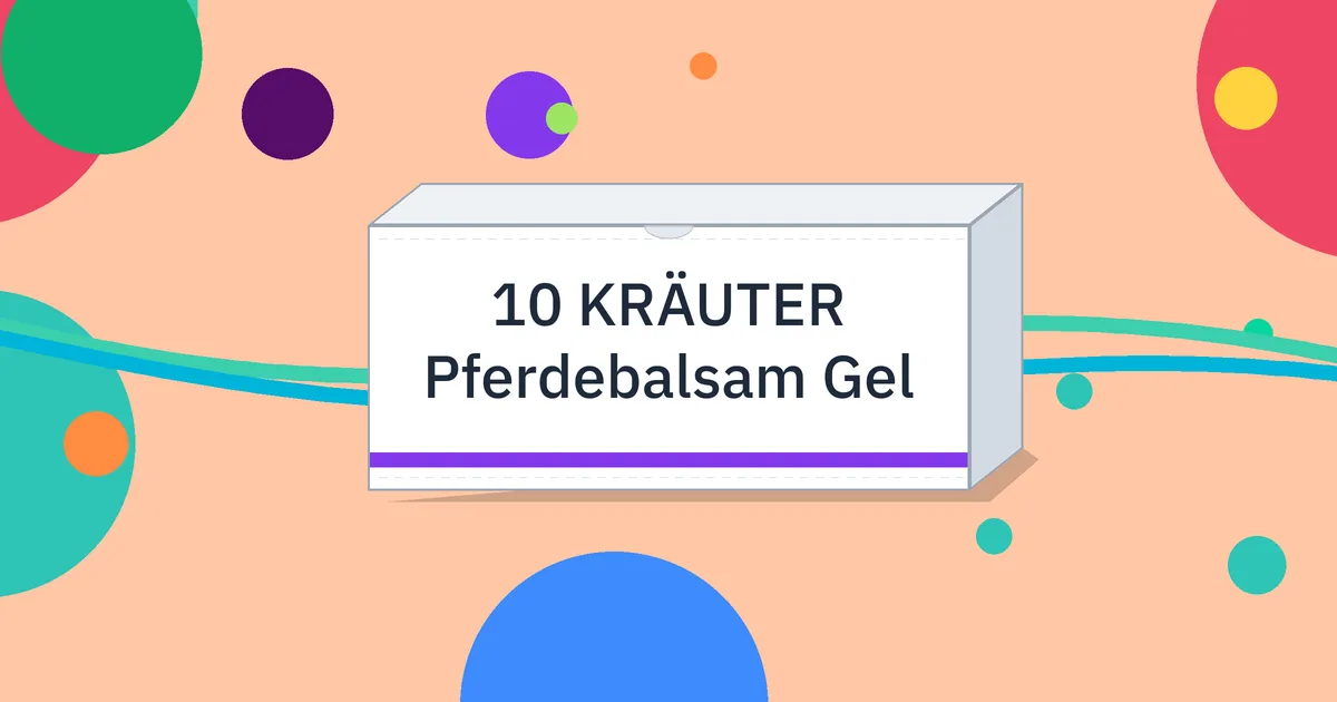 Symbolbild: Packung mit der Aufschrift 10 KRÄUTER Pferdebalsam Gel (PZN 07760180) – Verfügbarkeit und Bezug in Apotheken in Frankfurt am Main
