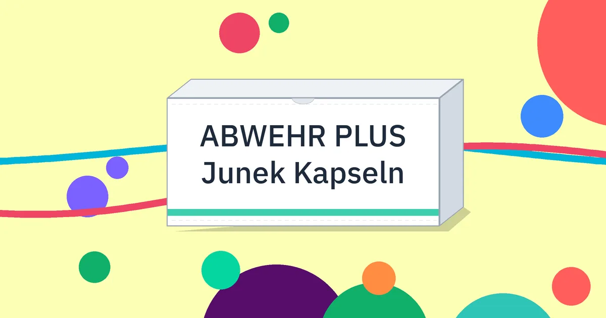 Symbolbild: Packung mit der Aufschrift ABWEHR PLUS Junek Kapseln (PZN 10556448) – Verfügbarkeit und Bezug in Apotheken in Frankfurt am Main
