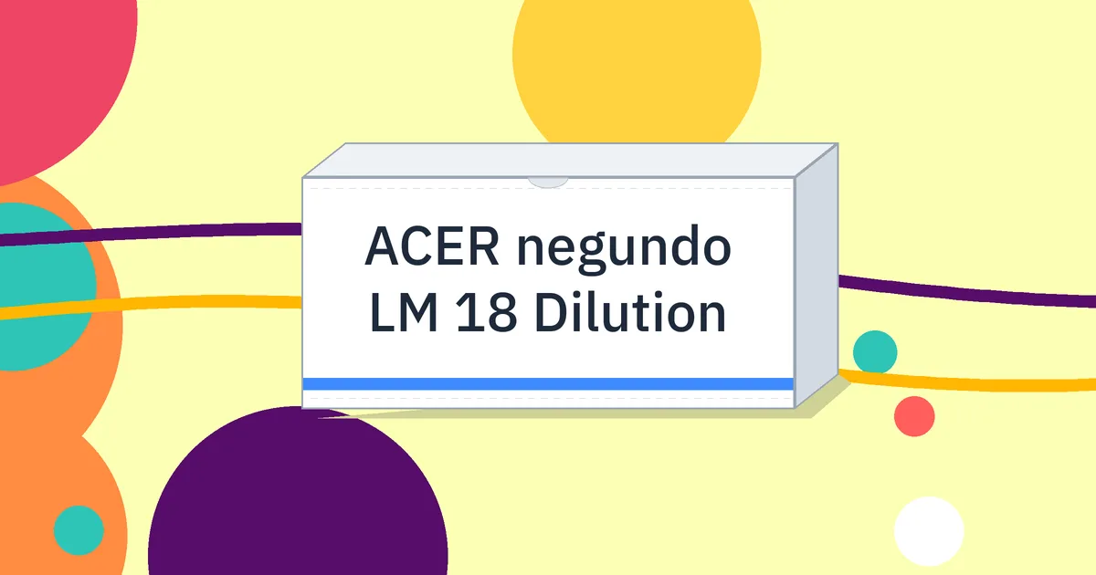 Symbolbild: Packung mit der Aufschrift ACER negundo LM 18 Dilution (PZN 13264315) – Verfügbarkeit und Bezug in Apotheken in Frankfurt am Main