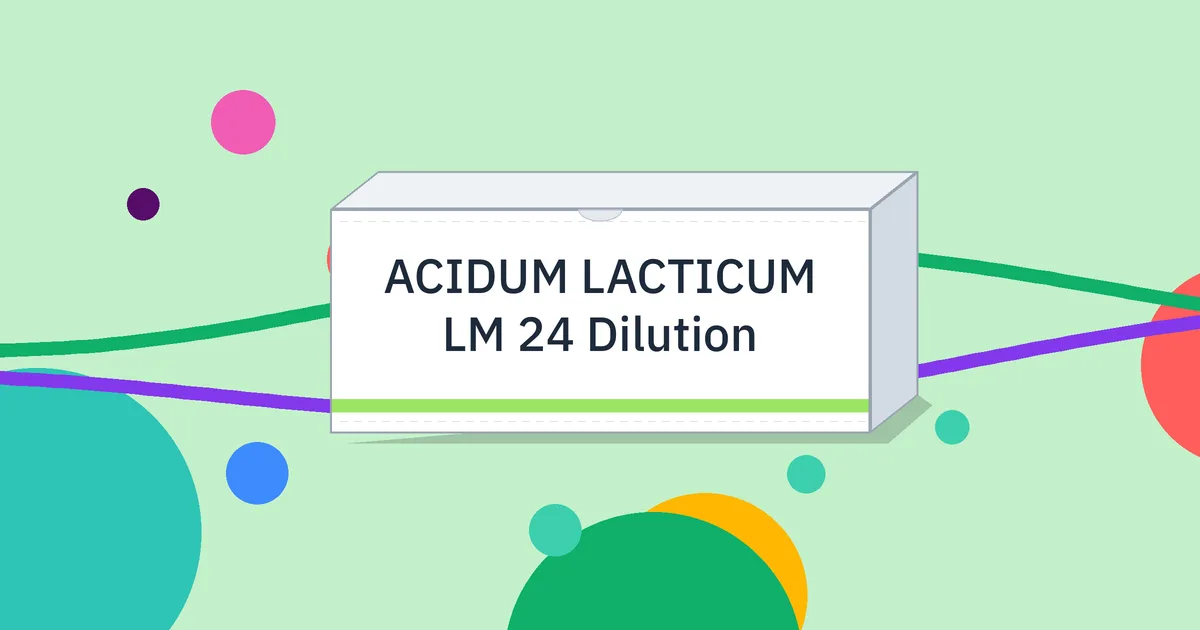 Symbolbild: Packung mit der Aufschrift ACIDUM LACTICUM LM 24 Dilution (PZN 13279529) – Verfügbarkeit und Bezug in Apotheken in Frankfurt am Main