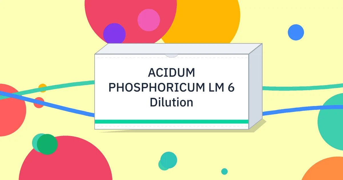 Symbolbild: Packung mit der Aufschrift ACIDUM PHOSPHORICUM LM 6 Dilution (PZN 07538748) – Verfügbarkeit und Bezug in Apotheken in Frankfurt am Main