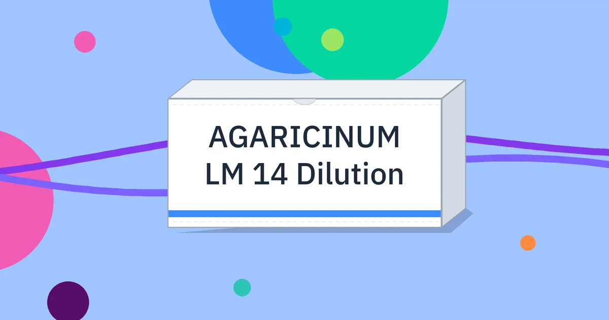 Symbolbild: Packung mit der Aufschrift AGARICINUM LM 14 Dilution (PZN 13302961) – Verfügbarkeit und Bezug in Apotheken in Frankfurt am Main