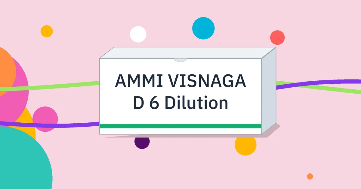Symbolbild: Packung mit der Aufschrift AMMI VISNAGA D 6 Dilution (PZN 04203160) – Verfügbarkeit und Bezug in Apotheken in Frankfurt am Main