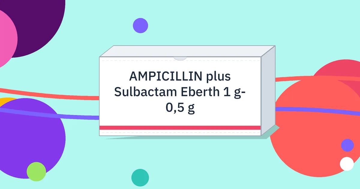 Symbolbild: Packung mit der Aufschrift AMPICILLIN plus Sulbactam Eberth 1 g-0,5 g (PZN 11138664) – Verfügbarkeit und Bezug in Apotheken in Frankfurt am Main