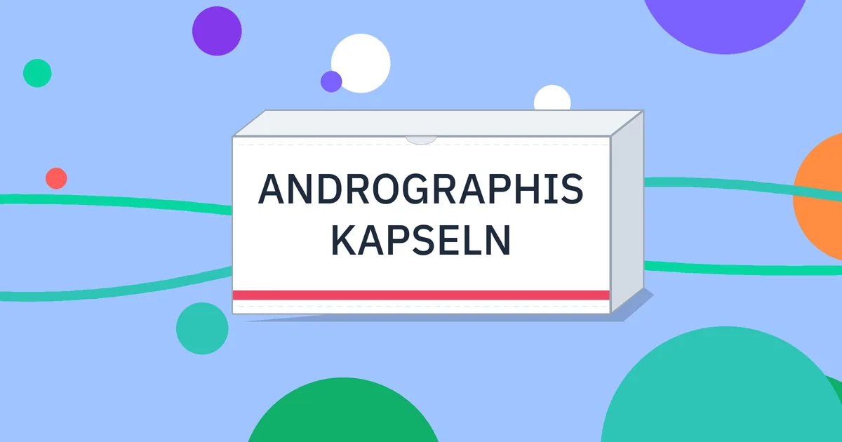 Symbolbild: Packung mit der Aufschrift ANDROGRAPHIS KAPSELN (PZN 17425695) – Verfügbarkeit und Bezug in Apotheken in Frankfurt am Main