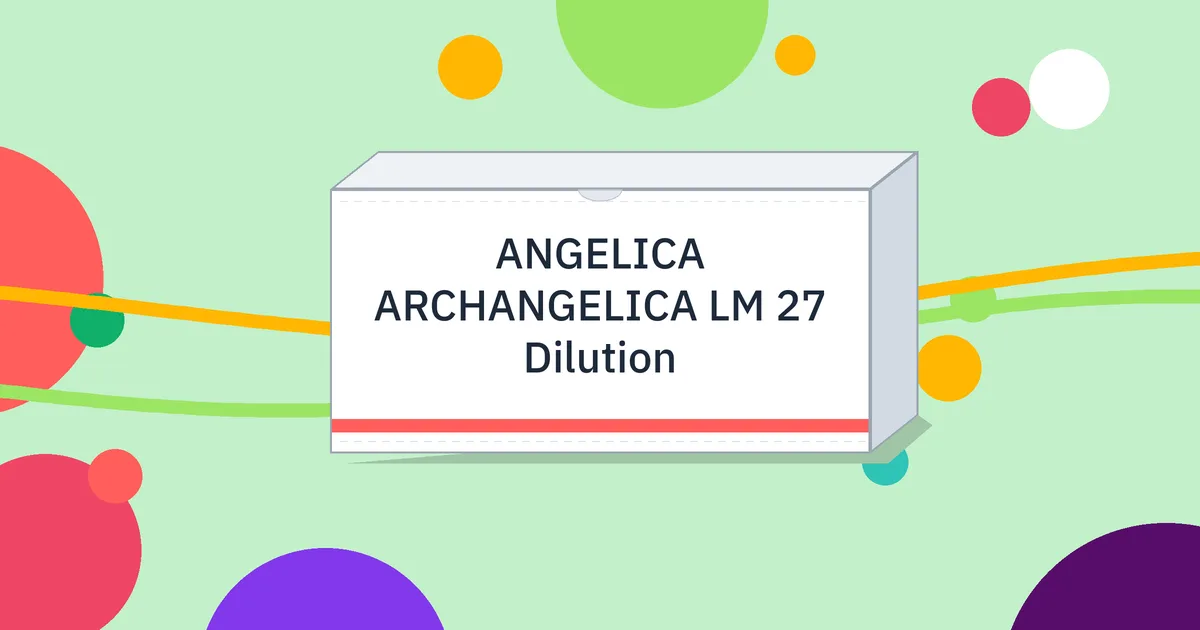Symbolbild: Packung mit der Aufschrift ANGELICA ARCHANGELICA LM 27 Dilution (PZN 13368144) – Verfügbarkeit und Bezug in Apotheken in Frankfurt am Main