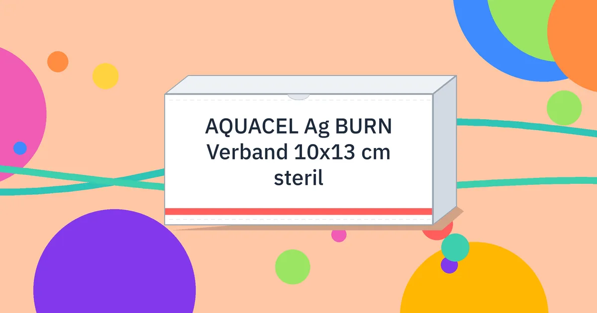 Symbolbild: Packung mit der Aufschrift AQUACEL Ag BURN Verband 10x13 cm steril (PZN 11151943) – Verfügbarkeit und Bezug in Apotheken in Frankfurt am Main