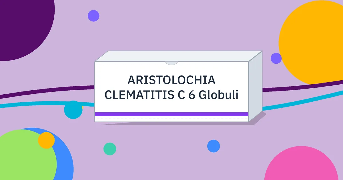 Symbolbild: Packung mit der Aufschrift ARISTOLOCHIA CLEMATITIS C 6 Globuli (PZN 16695599) – Verfügbarkeit und Bezug in Apotheken in Frankfurt am Main