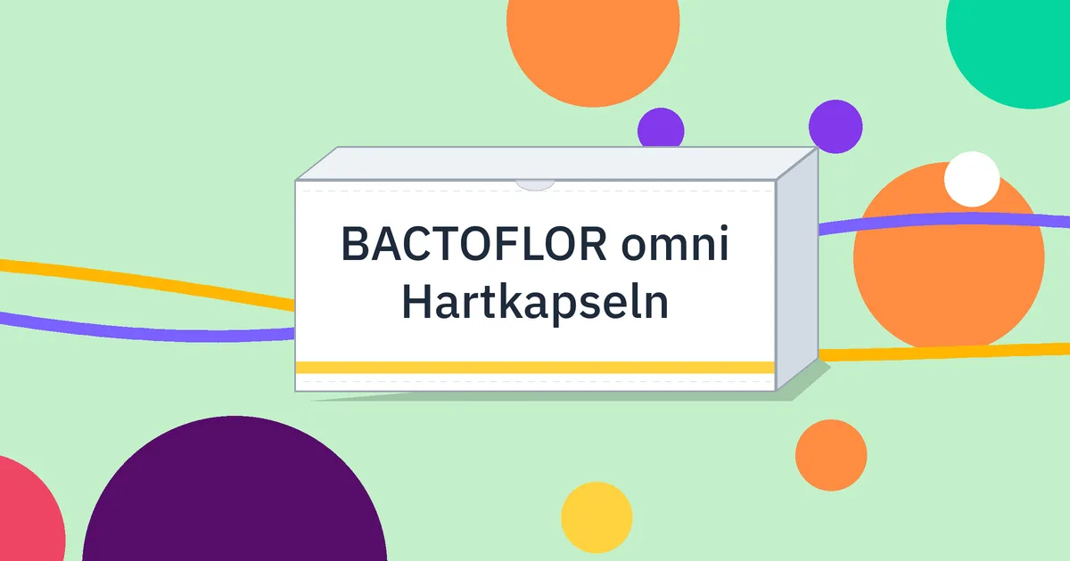 Symbolbild: Packung mit der Aufschrift BACTOFLOR omni Hartkapseln (PZN 19524906) – Verfügbarkeit und Bezug in Apotheken in Frankfurt am Main