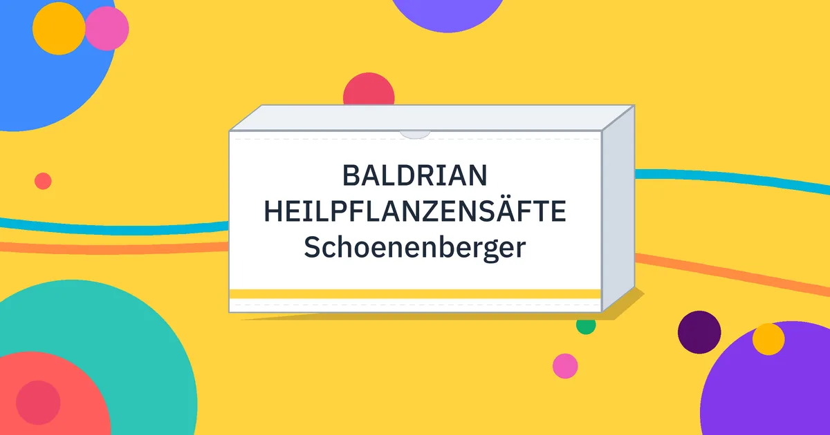 Symbolbild: Packung mit der Aufschrift BALDRIAN HEILPFLANZENSÄFTE Schoenenberger (PZN 00699750) – Verfügbarkeit und Bezug in Apotheken in Frankfurt am Main