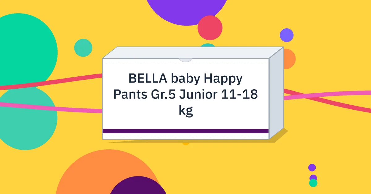 Symbolbild: Packung mit der Aufschrift BELLA baby Happy Pants Gr.5 Junior 11-18 kg (PZN 16038855) – Verfügbarkeit und Bezug in Apotheken in Frankfurt am Main