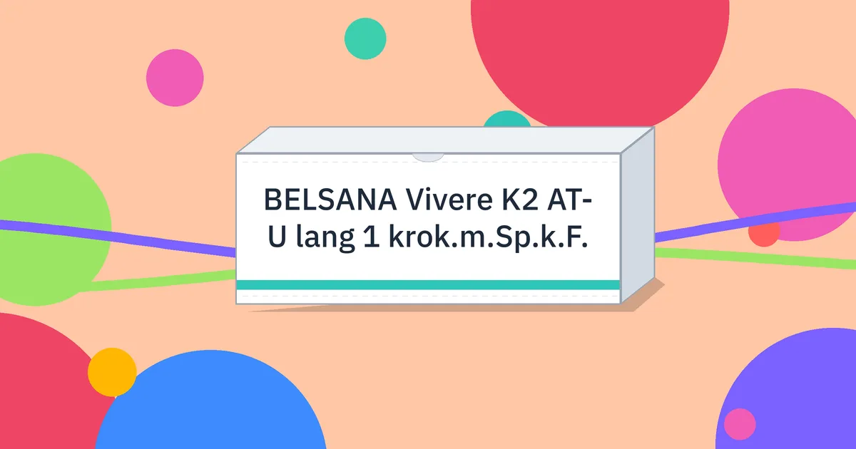 Symbolbild: Packung mit der Aufschrift BELSANA Vivere K2 AT-U lang 1 krok.m.Sp.k.F. (PZN 08535137) – Verfügbarkeit und Bezug in Apotheken in Frankfurt am Main