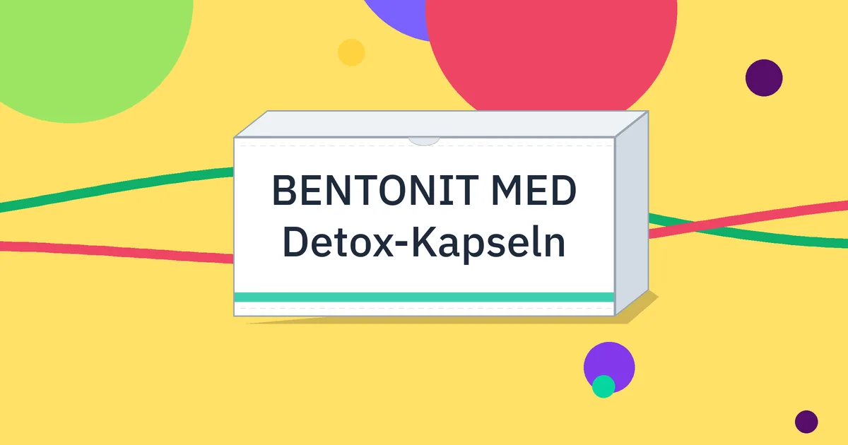 Symbolbild: Packung mit der Aufschrift BENTONIT MED Detox-Kapseln (PZN 19161148) – Verfügbarkeit und Bezug in Apotheken in Frankfurt am Main
