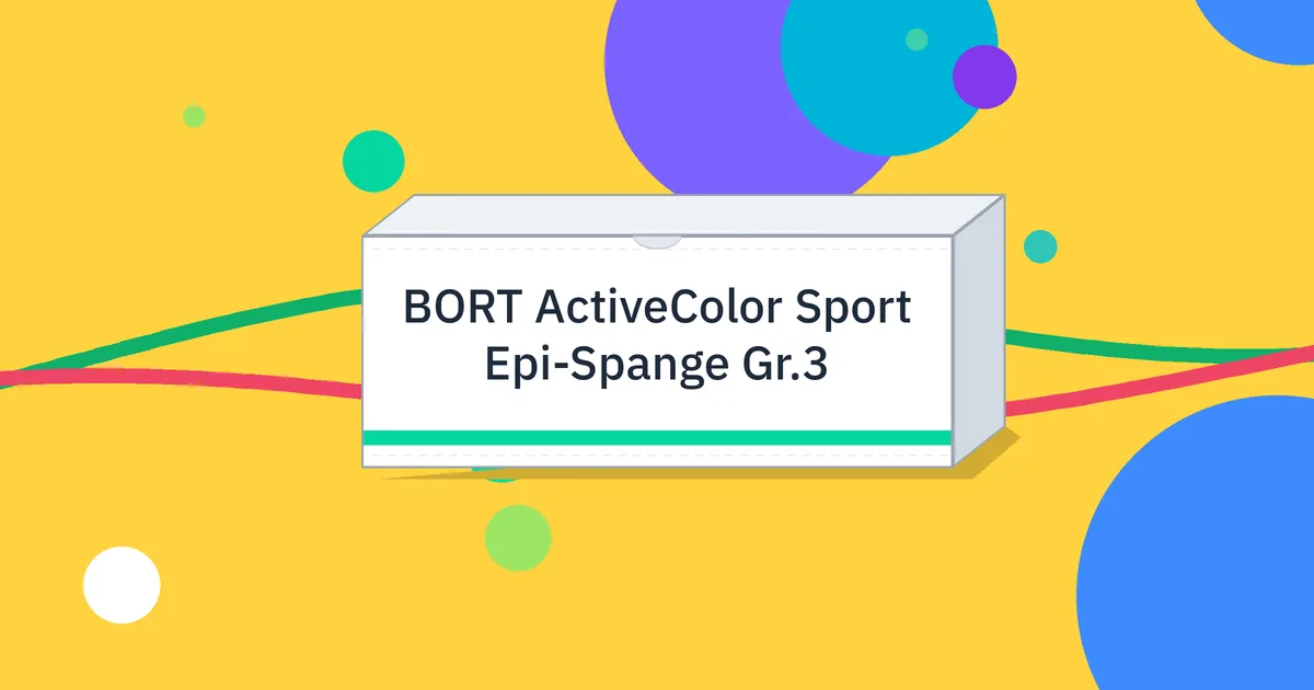 Symbolbild: Packung mit der Aufschrift BORT ActiveColor Sport Epi-Spange Gr.3 (PZN 17843501) – Verfügbarkeit und Bezug in Apotheken in Frankfurt am Main